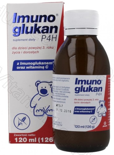 Imunoglukan P4H, syrop dla dzieci i dorosłych, 120 ml Vitamarket.pl